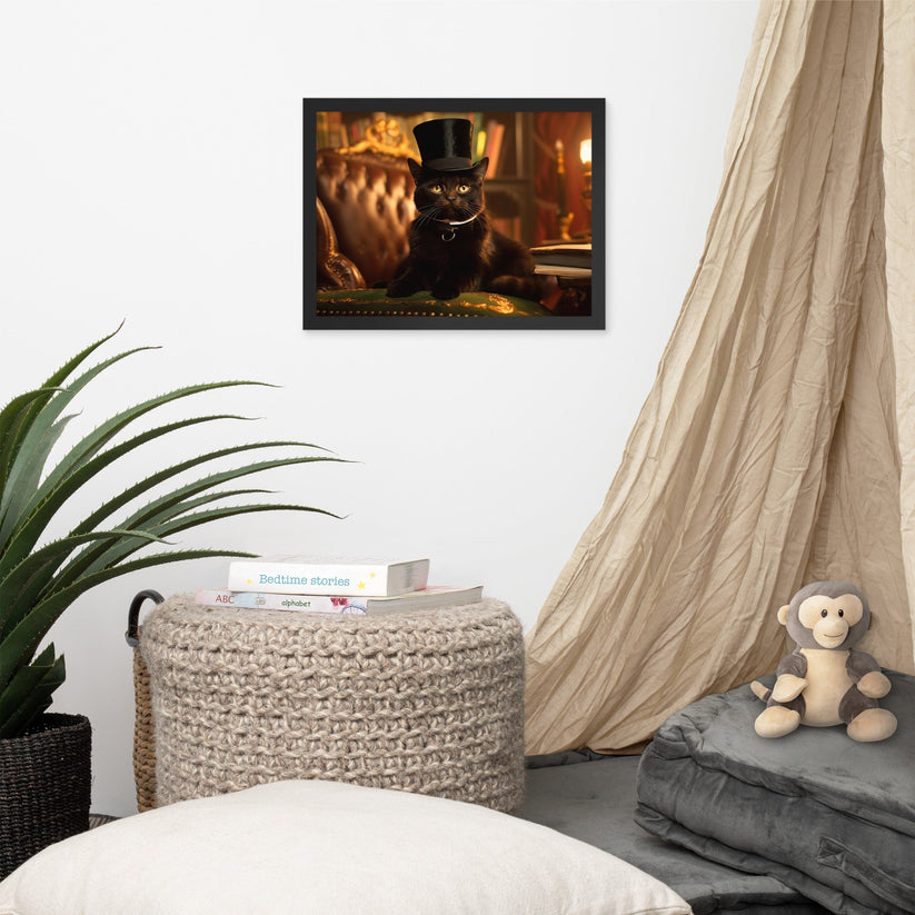 Tableau Chat Noir — Aristocrate | Steampunk Store
