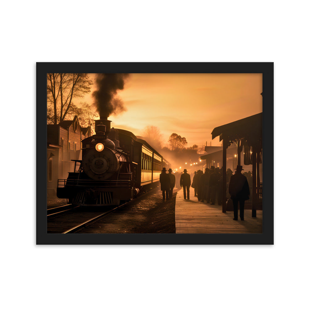 Tableau Train Vapeur - ère Victorienne | Steampunk Store